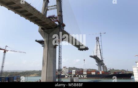 Third Bridge over the Panama Canal on the Atlantic side in Colon Stock ...