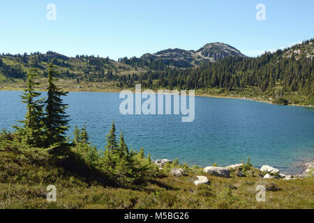 Rainbow Lake, a subalpine lake in the Coast Mountains, popular for ...