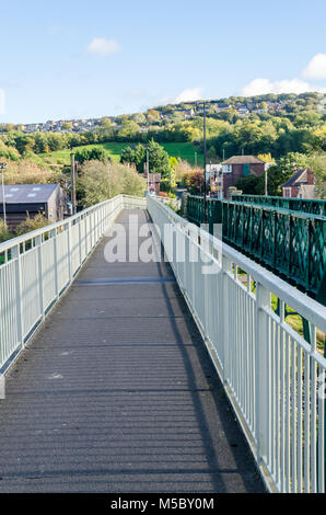 Ovingham Pedestrian Bridge at Ovingham, Northumberland Stock Photo - Alamy
