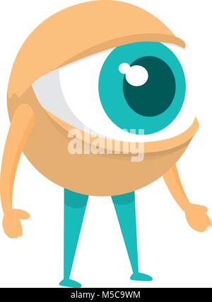 A cartoon illustration of a cyclops with an idea Stock Vector Image ...