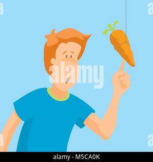Dangling a Carrot Stock Vector Image & Art - Alamy