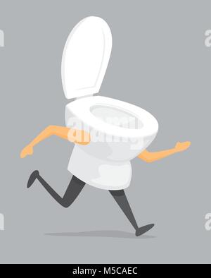 A cartoon illustration of a number two running and smiling Stock Vector ...