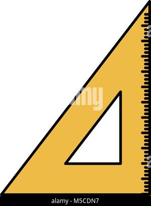 triangle rule school supply isolated icon vector illustration design ...