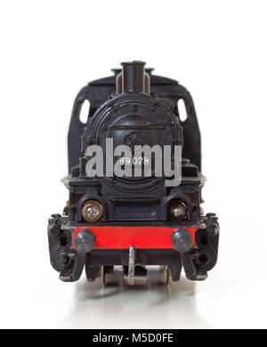 vintage train front view isolated on white background Stock Photo - Alamy