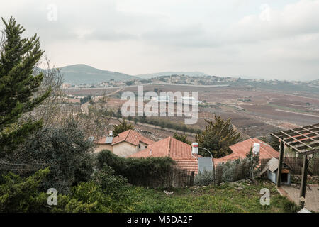 Metula, Israel. 21st February, 2018. The Metula Town Hall resides in a ...