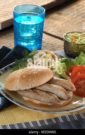 Perch Fillet Sandwich Stock Photo - Alamy