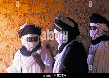 Niger, Iferouane near Agadez. Sahara desert. Air mountains. Sahel ...
