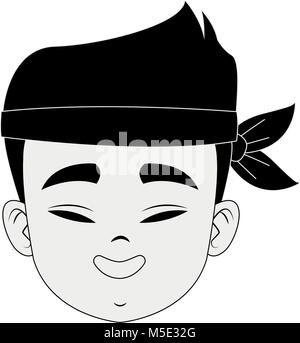 Funny chinese man face Stock Vector Image & Art - Alamy