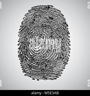 Fingerprint binary code Stock Vector Image & Art - Alamy