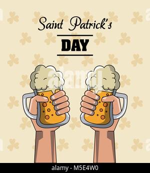 Saint patricks days cartoons card Stock Vector Image & Art - Alamy
