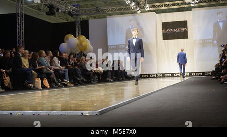 Catwalk model show in Moscow Stock Photo - Alamy