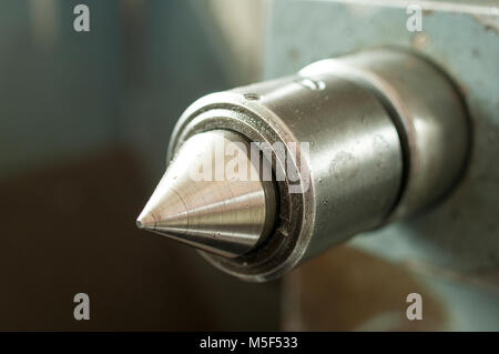 Center metal lathe machine in turnery workshop Stock Photo - Alamy