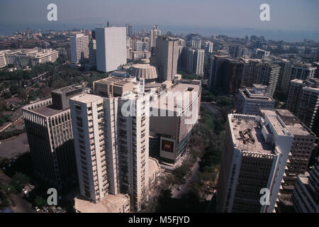 Aerial view of Vidhan Bhavan and Backbay Reclamation Nariman point ...