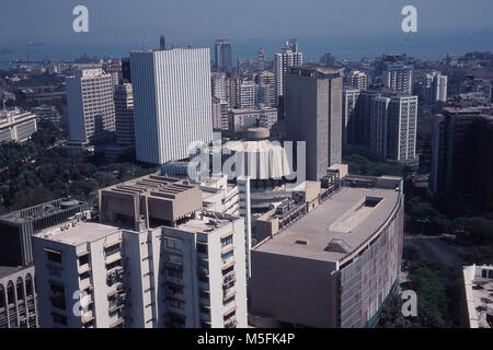 Aerial view of Vidhan Bhavan and Backbay Reclamation Nariman point ...