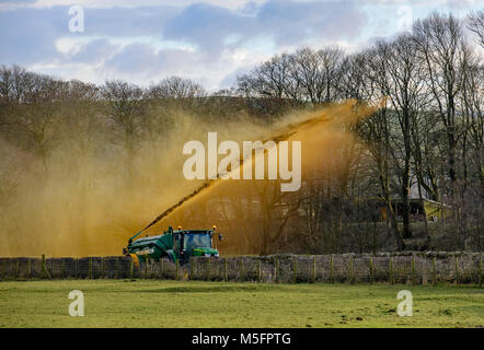slurry tractor fertilizer spreading dairy manure farm farms farming ...