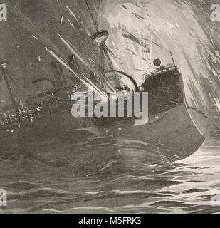 Sinking of the USS Maine, 1898 Stock Photo - Alamy