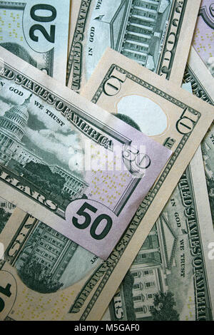 Different dollar bills, United States of America Stock Photo - Alamy