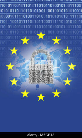 European union flag with safety concept Stock Photo - Alamy