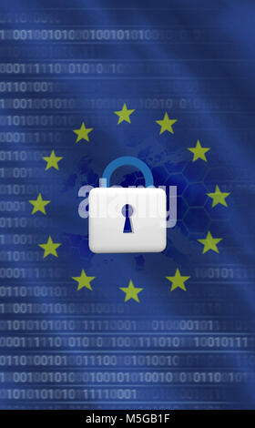 European union flag with safety concept Stock Photo - Alamy