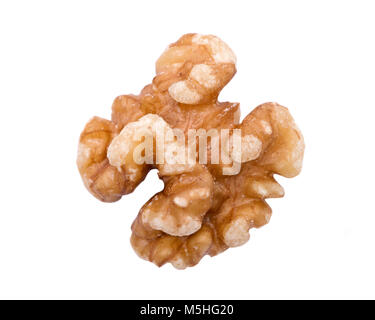 Raw premium walnut halves isolated on white background Stock Photo - Alamy