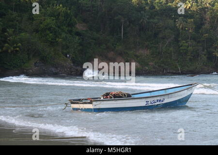 Boat On Maracas Beach Trinidad Stock Photo - Alamy