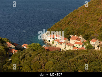 Lucica, bay on Island Lastovo under Lastovo town Stock Photo - Alamy