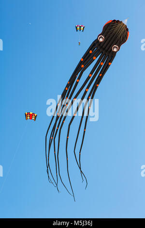 Octopus kite shaped flying in the sky, Streatham Common, Streatham ...