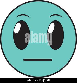 line not knowing face gesture emoji expression Stock Vector Image & Art ...