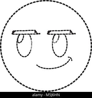 dotted shape rogue emoji face expression with arms Stock Vector Image ...