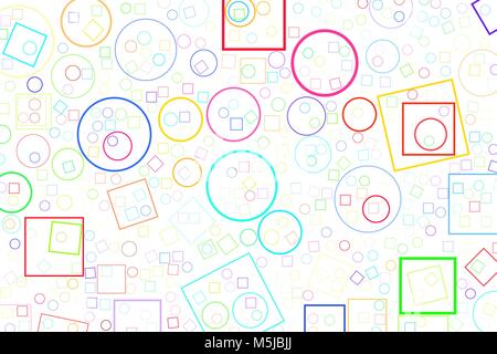 Abstract colored ellipse & square box shape pattern. Good for web page ...
