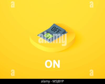 Turn on energy icon. Outline turn on energy vector icon color flat ...