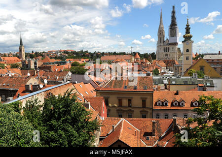 View from the Upper Town to Zagreb, Croatia Stock Photo - Alamy