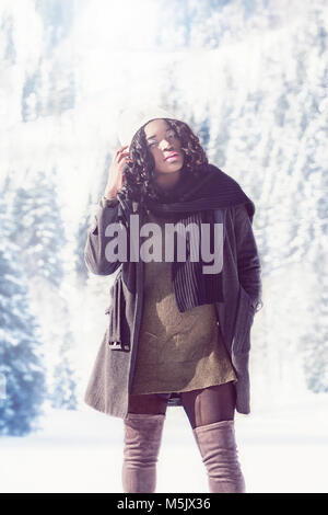 Smiling, beautiful young women with oversize body shapes, in sportswear ...