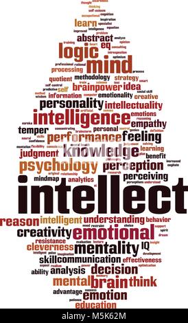 Intellect word cloud concept. Vector illustration Stock Vector Image ...