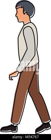 Man walking cartoon Stock Vector Image & Art - Alamy