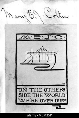A historic bookplate designed by Mary Colter, showcasing the Grand ...