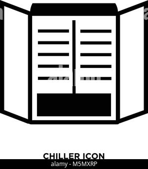 Freezer cold flat icon vector. Modern smart sign, solid pictogram ...