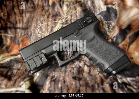 Glock automatic 9mm handgun pistol isolated on a white background Stock ...