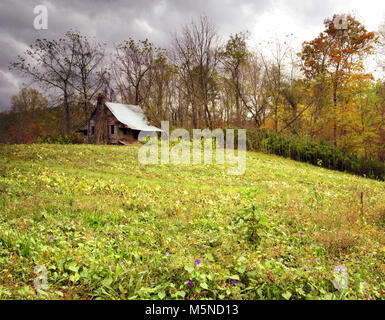 A fall view of the Georgia countryside near Blairsville, USA Stock ...