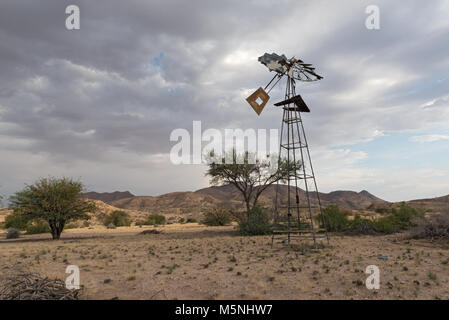 Broken windmill in Tsaobis Nature Park, Namibia Stock Photo - Alamy