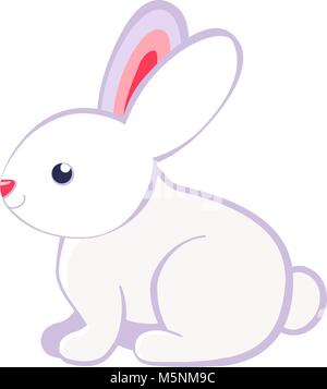 cartoon scared rabbit Stock Vector Art & Illustration, Vector Image ...