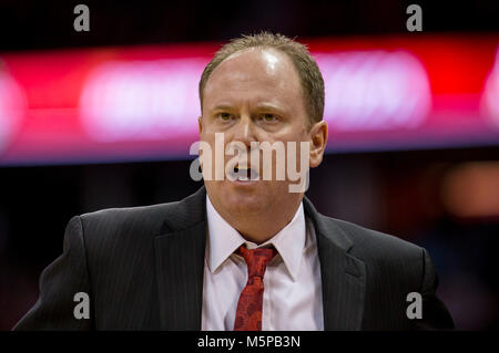 Wisconsin Badgers Head Coach Greg Gard looks on during a Big Ten ...