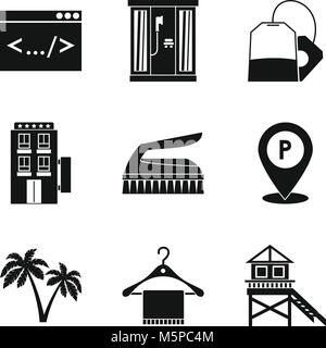 Doorkeeper icons set, simple style Stock Vector Image & Art - Alamy