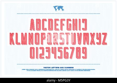 bank note style alphabet letters and numbers. vector, money font type ...
