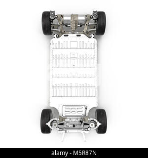 Top View of Rechargeable Car Battery 12V Accumulator with Abstract ...