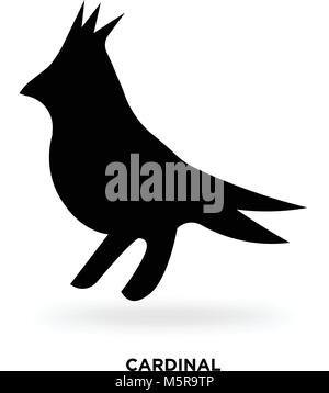 Northern Cardinal, portrait of beautiful red bird sitting on tree ...