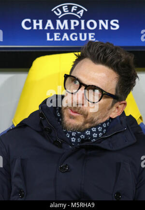 Eusebio Di Francesco, head coach of As Roma , gestures during Torino Fc ...