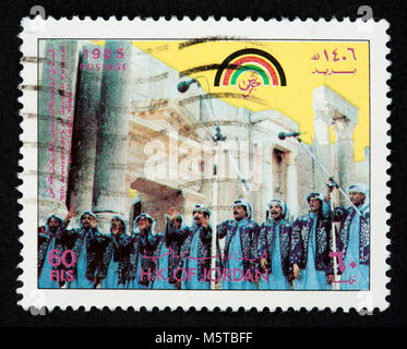 Jordan postage stamp Stock Photo - Alamy