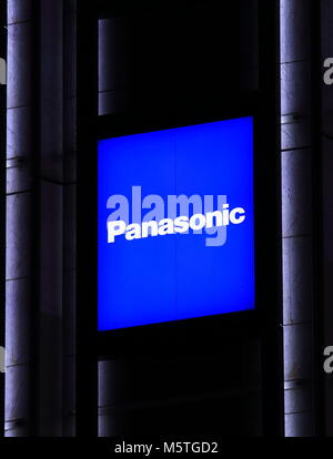 Panasonic company logo the principal brand name of the Japanese ...