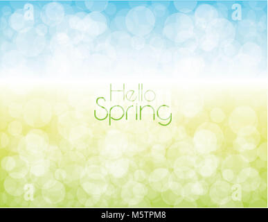 Hello spring background. Abstract bright spring or summer landscape ...